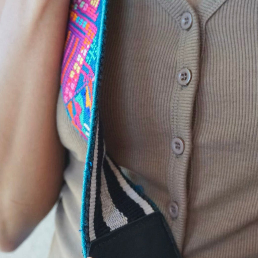 Vintage Embroidered Bag Strap in Midnight: Reversible & Unique – Sol ...